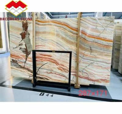 China Cut-To-Size Onyx Marble Stone Slabs Perfect for Home Decor and Living Room Table for sale
