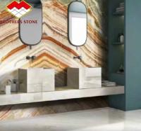 China Cut-To-Size Onyx Marble Stone Slabs Perfect for Home Decor and Living Room Table for sale