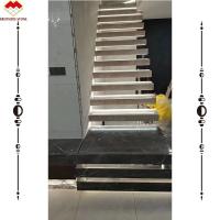 China 15 18mm Grey Marble Spiral Staircase Treads for Modern Homes and Easy Installation for sale