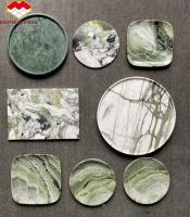 China 2024 Hotel Marble Cut-To-Size Dining Set with Modern Marble Pattern Plates and Bowls for sale