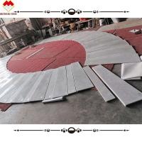 China Apartment Indoor White Crystal Marble Arc Staircase with Customized Tread and Riser for sale