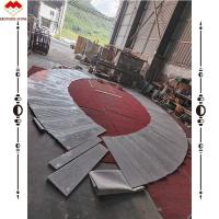 China Apartment Indoor White Crystal Marble Arc Staircase with Customized Tread and Riser for sale