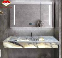 China Natural Stone Decorative Sink Calcatta Viola Marble Wash Basin for Luxury Bathroom for sale