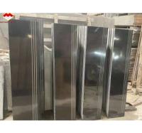 China Pure Black Color Granite Slab Polished Surface Finishing Big Slab Form for sale