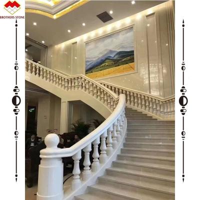 China Good Marble Ceramic Stairs Nosing Step Tile in White with Customized Glazed Finish for sale