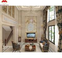 China Modern White Onyx Marble Wall Bookmatched Slabs for Custom Natural Stone Decoration for sale
