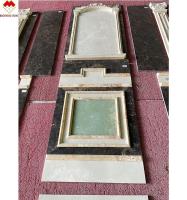China Big Slab Emperador Marble Wall Panel Design Carved Column for Cream Beige Marble Slab for sale