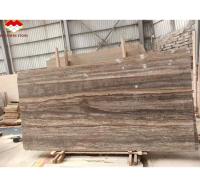 China Travertine Marble Tile for Hotel Villa Polished Silver Stone Cladding and Decoration for sale