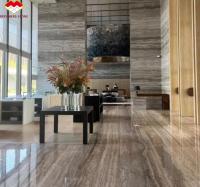 China Travertine Marble Tile for Hotel Villa Polished Silver Stone Cladding and Decoration for sale