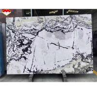 China Hotel and Home Design Big Slab Panda White Granite Black Veins Kitchen Countertops for sale