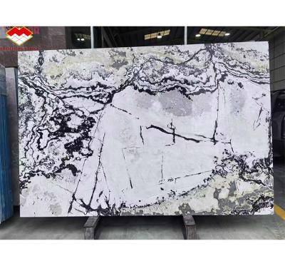 China Hotel and Home Design Big Slab Panda White Granite Black Veins Kitchen Countertops for sale