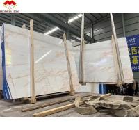 China Custom White Onyx Marble Matt Finish Modern Luxury Round Dining Table with Red Veins for sale