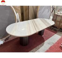 China Palissandro Blue Marble Table Top Modern Dining Table with Draw and 180*90cm Size for sale