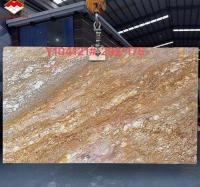 China Modern Design Hotel Ornamental White Granite with Gold Veins 20mm Polished Big Slabs for sale