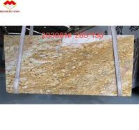 China Modern Design Hotel Ornamental White Granite with Gold Veins 20mm Polished Big Slabs for sale