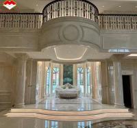China Calcite Marble Polished Bianco Botticino for High End Shanna Beige Wall Panel Design for sale