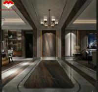 China Modern Style Hotel Flooring Sheet Customized Golden Sand Quicksand Brown Granite Marble for sale