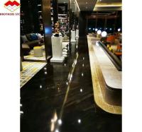 China Modern Style Hotel Flooring Sheet Customized Golden Sand Quicksand Brown Granite Marble for sale