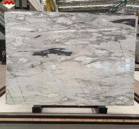 China Modern Ink Painting Marble Big Slab Honed Grey Wall Panel and Kitchen Countertop Tile for sale