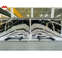 China Hotel Polished Black Ink Impression Marble Natural Stone Bathtub for Home Bathroom for sale