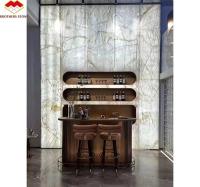 China Translucent Cristallo Countertop Onyx Marble Table in Modern Design for Luxury Dining for sale