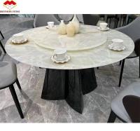 China Translucent Cristallo Countertop Onyx Marble Table in Modern Design for Luxury Dining for sale