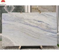 China Modern Onyx Marble Type Translucent Blue Shadow Quartzite Slab for Living Room for sale