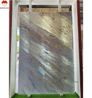 China Modern Onyx Marble Type Translucent Blue Shadow Quartzite Slab for Living Room for sale