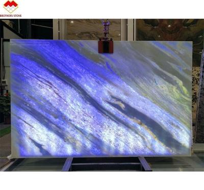 China Upgrade Your Kitchen and Bathroom with Polished Light Blue Quartz Stone from Brazil for sale