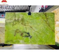 China Natural Green Jade Onyx Marble Slabs for Modern Graphic Design and Table Background for sale