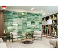 China Polished Royal Green Quartzite Natural Green Gaya Marble Big Slab for Coffee Table for sale