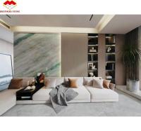 China Polished Royal Green Quartzite Natural Green Gaya Marble Big Slab for Coffee Table for sale