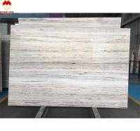 China White Wood Look Marble Tiles Stair Follow Veins for a Versatile and Timeless Design for sale