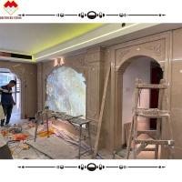 China Hotel and Villa Decoration with Modern Design Style Blue Onyx Marble Slab Background for sale