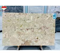 China Modern Hotel Design Polished Monet Garden Marble Big Slab for Bathroom Vanity Wash Basin for sale