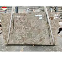 China Modern Hotel Design Polished Monet Garden Marble Big Slab for Bathroom Vanity Wash Basin for sale