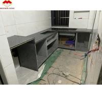 China Modern Blue Granite Stone Slabs Prices for Natural Blue Pearl Countertop Renovation for sale