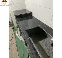 China Modern Blue Granite Stone Slabs Prices for Natural Blue Pearl Countertop Renovation for sale
