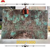 China Indoor Portomare Quartzite Bright Amazon Green Marble Slabs Multicolor Verde Guatemala for sale
