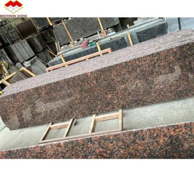 China Park Modern British Brown Granite Stone Polished Surface for Kitchen Countertop Design for sale