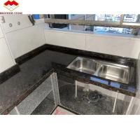 China Park Modern British Brown Granite Stone Polished Surface for Kitchen Countertop Design for sale