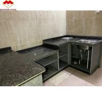 China Park Modern British Brown Granite Stone Polished Surface for Kitchen Countertop Design for sale