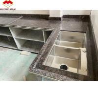 China Park Modern British Brown Granite Stone Polished Surface for Kitchen Countertop Design for sale