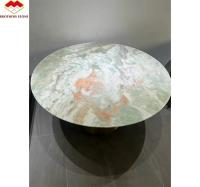 China Modern Design Style Big Slab Green Jade Onyx Marble Stone for Bathroom Wall and Table for sale