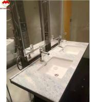 China Customized Size Blue Quartz Countertops Backlit Brazil Blue Crystal Marble Stone at Good for sale