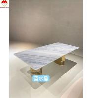 China Customized Size Blue Quartz Countertops Backlit Brazil Blue Crystal Marble Stone at Good for sale