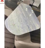 China Customized Size Blue Quartz Countertops Backlit Brazil Blue Crystal Marble Stone at Good for sale