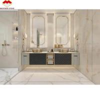 China Modern Ice Jade Snow White Ice Onyx Stone Translucent Cristallo Quartzite Marble Slab for sale