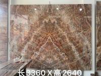 China Book Match Translucent Blood-Orange Red Vein Onyx Marble Stone for Lavabo Decoration for sale
