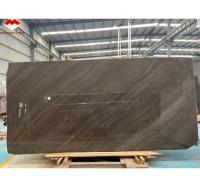 China Hotel Interior Decoration 45 Degree Grey Marble Big Slab and Italian Glazed Materials for sale